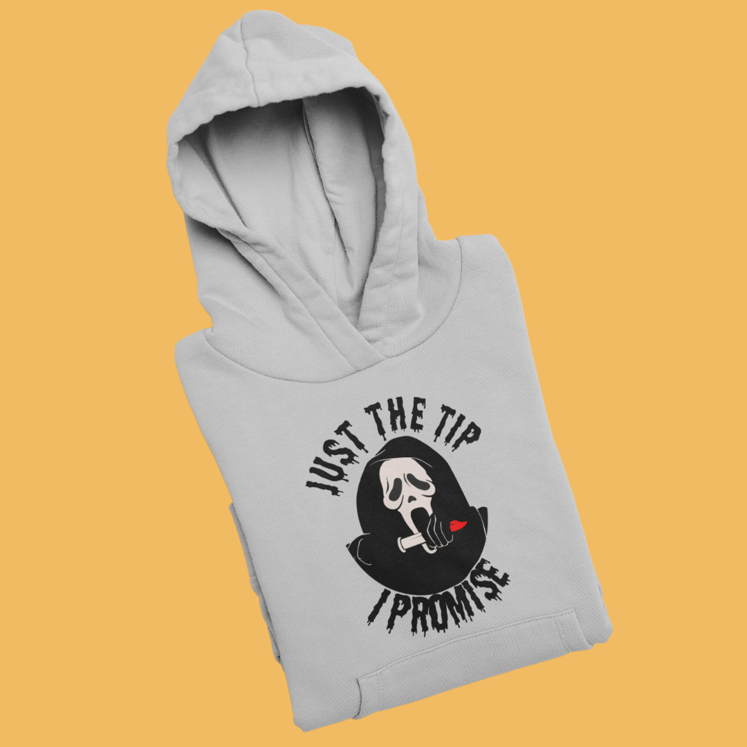 Scream Just The Tip Hoodie – Sticker JARR